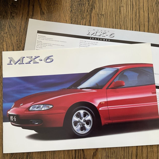 1993 MAZDA MX-6 Mx6 Coupe Australia Brochure EUR 15,34 - PicClick FR