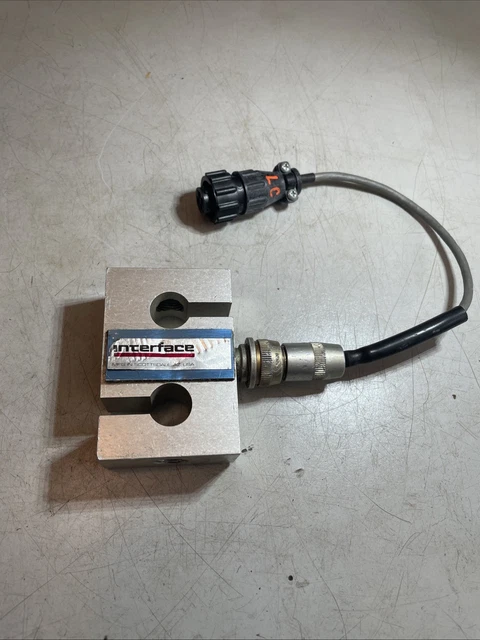 INTERFACE S STYLE Force Transducer Load Cell SSM-AJ-1000 1000 Lb $59.99 ...