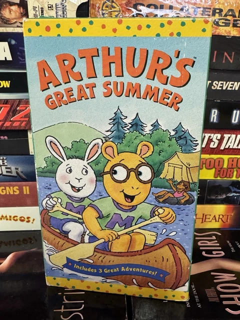ARTHUR'S GREAT SUMMER VHS 2002 Includes 3 Great Adventures PBS Kids ...