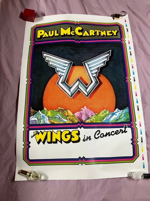 PAUL MCCARTNEY - WINGS POSTER 1975 TOUR - the Beatles £60.00 - PicClick UK