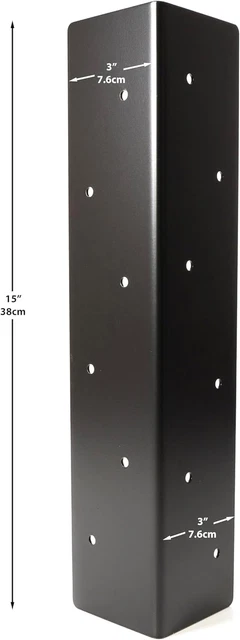 STAFFE ANGOLARI PER letto da giardino rialzato - design decorativo nero ...