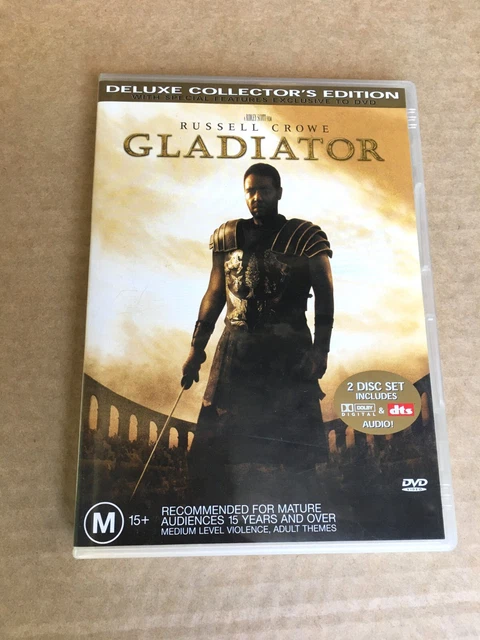GLADIATOR RUSSELL CROWE Deluxe Collection Edition Set 2 Disc Dvd ...