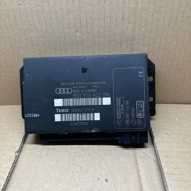 AUDI A4 B6 B7 8E Comfort Convenience Control Module Bcm 8E0959433Bm £42 ...
