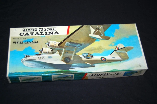 AIRFIX 1/72 CONSOLIDATED PBY-5A Catalina Mk.IIIA Model Kit 1964 Red ...