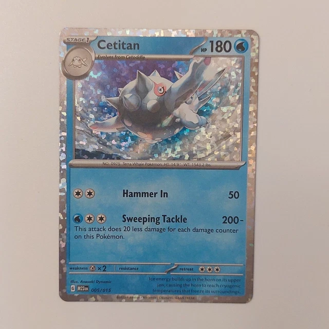 POKEMON TCG CARD McDonald's Match Battle 2023 Cetitan 5/15 #1 £0.99 ...