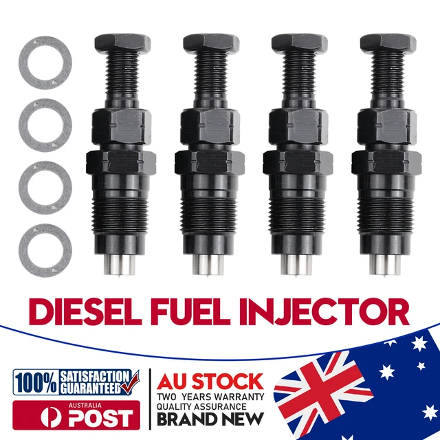 DIESEL FUEL INJECTOR 4PCS SUITS TOYOTA LANDCRUISER 1HZ 70 , 100 ,105 ...