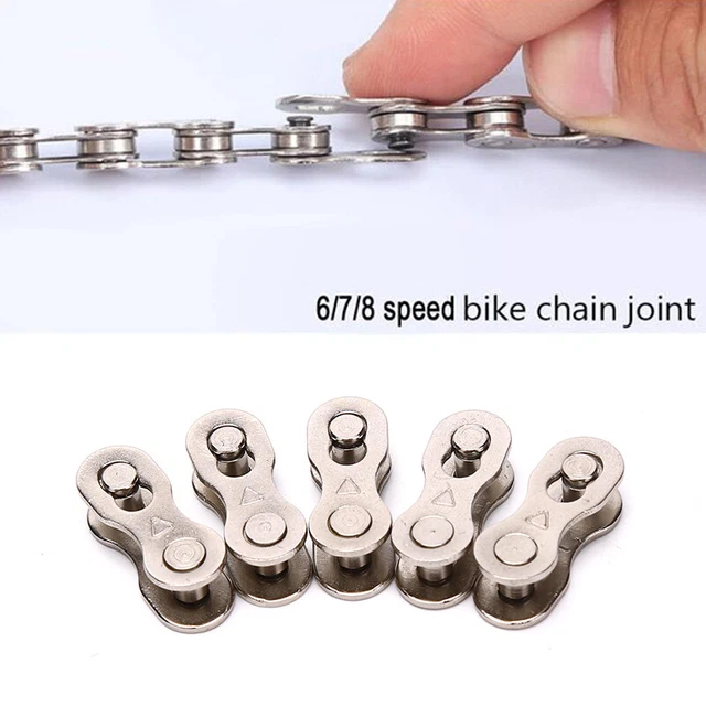 5 PAIR BICYCLE Bike Chain Master Link Joint Connector For 6/7/8/9/10/11 ...
