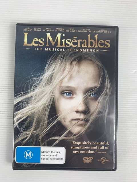 LES MISERABLES MUSICAL Hugh Jackman Russell Crowe DVD R4 Movie $8.97 ...
