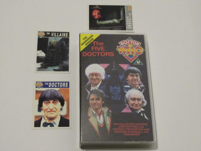 DOCTOR WHO THE Five Doctors VHS Videotape/Patrick Troughton/Jon Pertwee ...