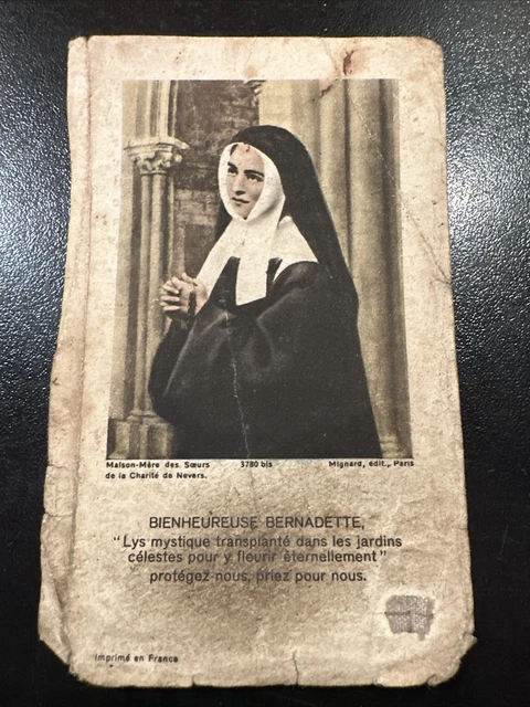RARE RELIQUE ÉTOFFE St Bernadette De Soubirous Relic Reliquary EUR 10,00 - PicClick FR