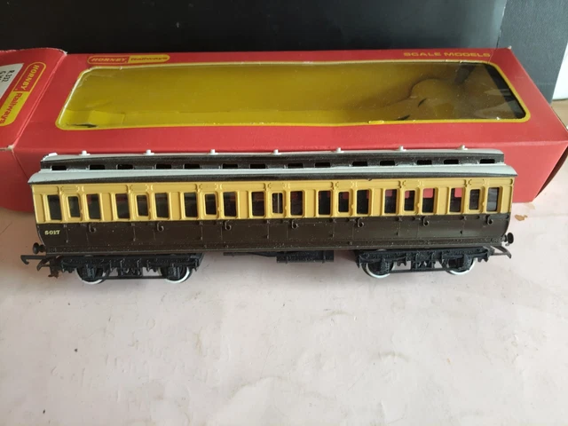 HORNBY `OO GAUGE` G.w.r Clerestory Coaches #R332 (In Original Box Rn ...