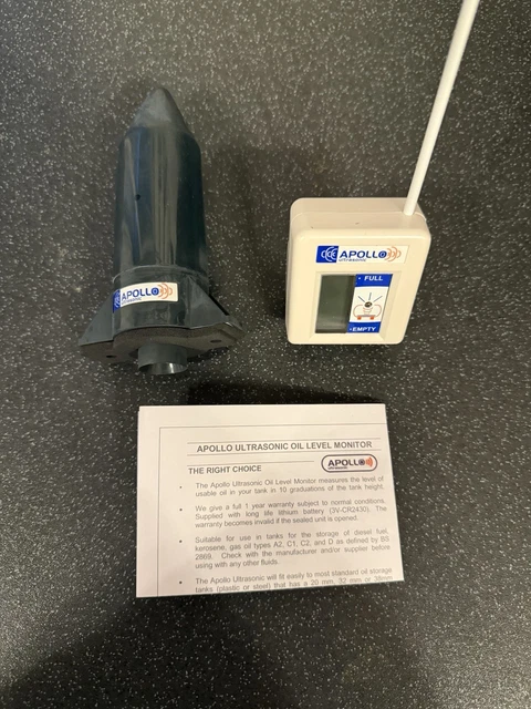 APOLLO ULTRASONIC OIL Tank Level Monitor Gauge Meter Watchman £63.10 ...