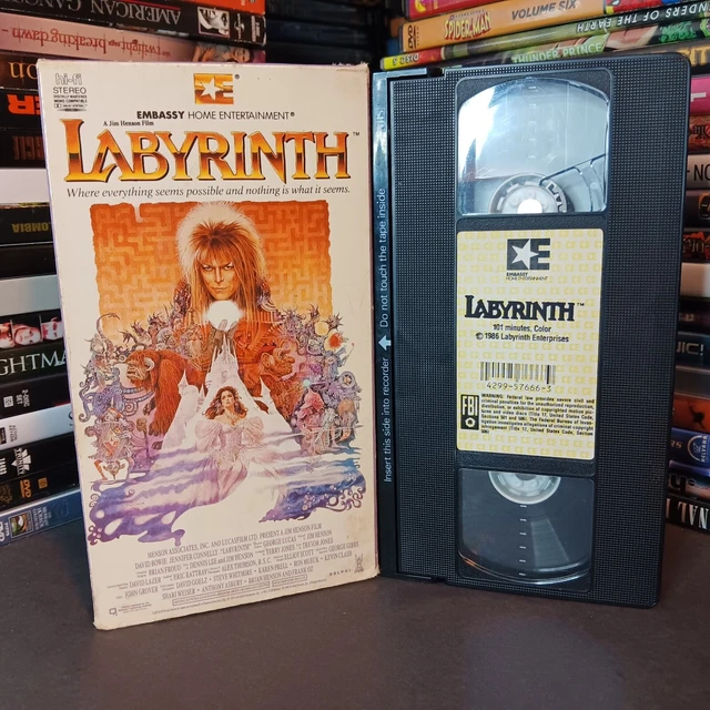 LABYRINTH (VHS, 1986) Fantasy / Adventure, MOLD FREE - TESTED - SHIPS ...