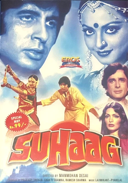 SUHAAG DVD AMITABH Bachchan Rekha Shashi Kapoor Amjad Khan Parvin Babi ...