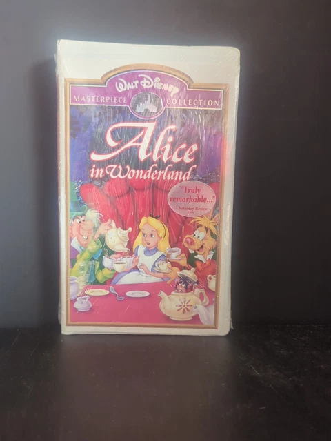 ALICE IN WONDERLAND Walt Disney's Masterpiece Collection VHS Factory ...