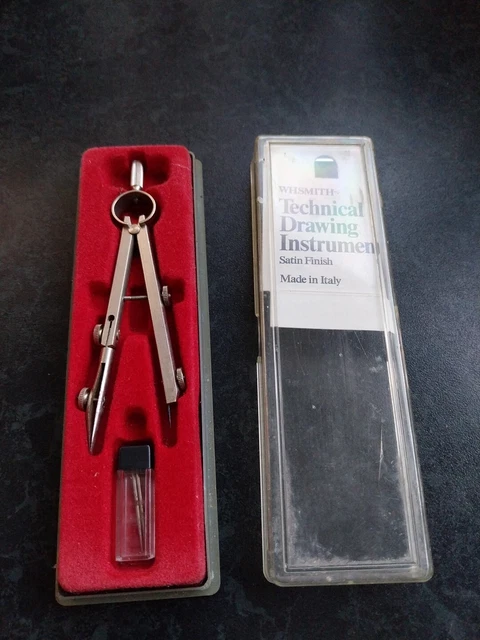 VINTAGE WHSMITH TECHNICAL Drawing Instrument In Case. £3.84 - PicClick UK