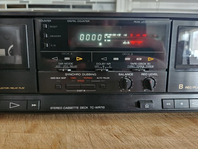 SONY TC-WR710 DOUBLE Cassette Deck | Auto Reverse | Dolby HX Pro ...