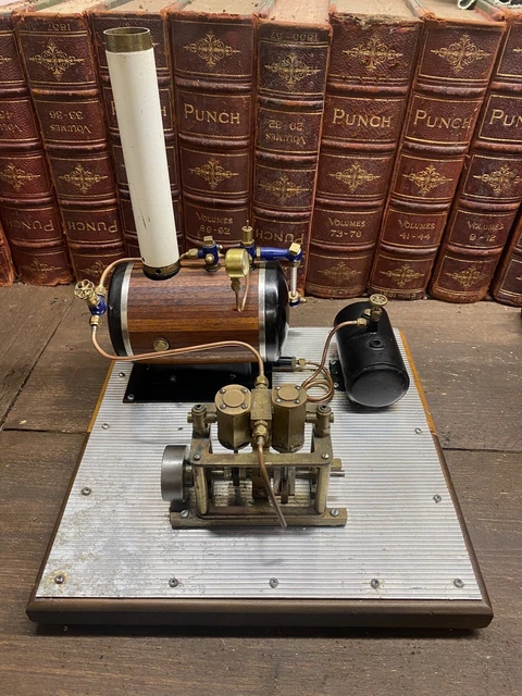 LIVE STEAM MAXWELL Hemmens Boiler With Twin Cylinder Stationary Engine ...