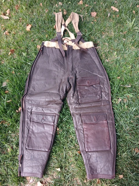 VINTAGE WW2 ERA Pilot Winter Flying Trousers Pants US Navy Size 38 ...