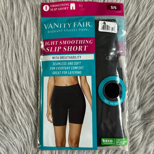 VANITY FAIR RADIANT Collection Light Smoothing Slip Short Womens Size ...