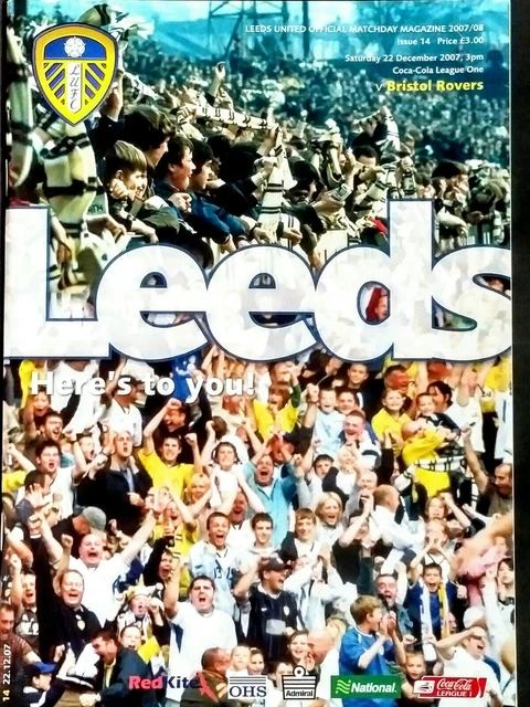 LEEDS UNITED V Bristol Rovers 22/12/2007 Coca Cola League One. TRES ...