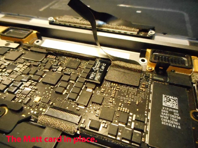 EFI BIOS FIRMWARE Matt Card MacBook 12" 2017 A1534 emc3099 820-00687 ...