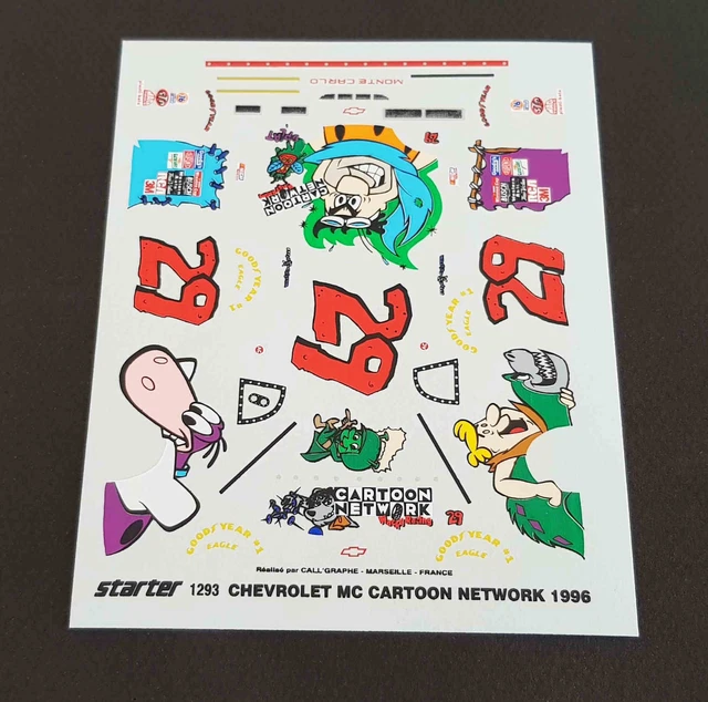 DECAL CHEVROLET MONTE Carlo Cartoon Network Nascar 1996 - Starter 1/43 ...