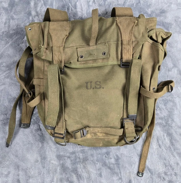 ORIGINAL POST WWII Us Army Infantry M1945 Upper Combat Field Pack Od ...