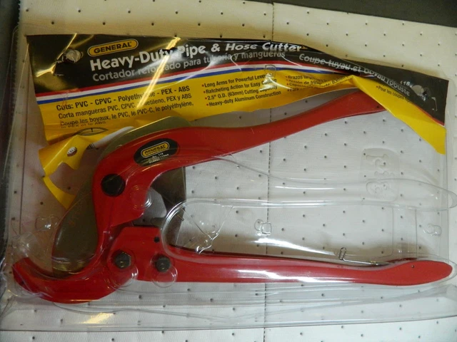 GENERAL TOOLS 118 Heavy-Duty Ratchet PVC Pipe & Hose Cutter 118 $20.80 ...