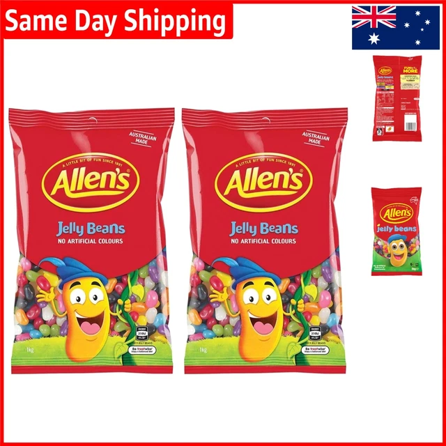 JELLY BEANS LOLLIES 1kg (2 Packs) - Fruity Fun for Every Celebration ...