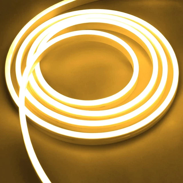 INEXTSTATION NEON LED Strip Light Warm White 3000K Dimmable, 5M £28.99 ...