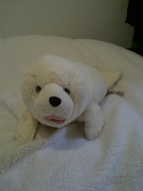 KEEL TOYS 16& Long Cream Seal Soft Plush Toy £2.50 - PicClick UK