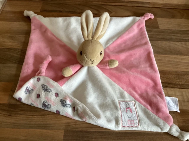 PETER RABBIT FLOPSY Bunny Comforter Pink Soother Blankie Soft Toy ...