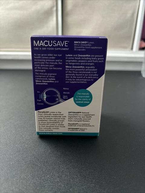 MACUSAVE EYE SUPPLEMENT - 90 Capsule £19.99 - PicClick UK