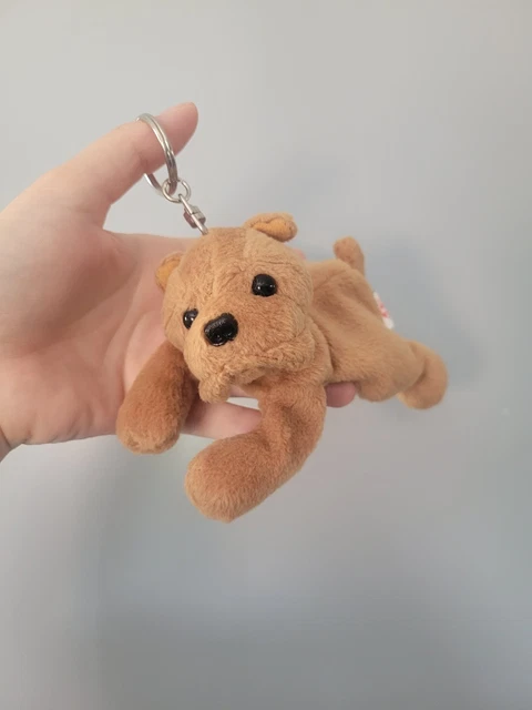 VINTAGE KELLYTOY BEANPAL Babies Brown Soft Toy Dog Beanies Boxer Pug ...