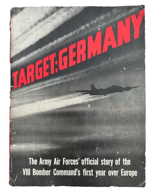 WW2 1943 8TH Usaaf Book Target Germany Full Size 122 Pages Original Not ...