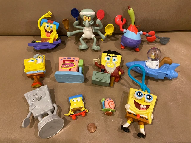 SPONGEBOB SQUAREPANTS MOVIE Burger King & Mcdonalds Toy Lot Patrick ...