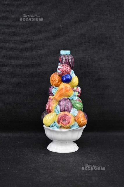 VASE CÉRAMIQUE PORTE Bougie Ou Pour Faire Abat-Jour Fantasai Fruit ...