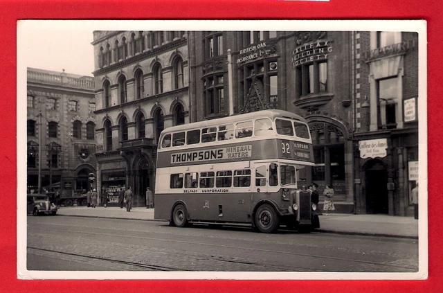 BUS PHOTO ~ Belfast Corporation 330: MZ7428: 1950 Harkness Guy Arab ...