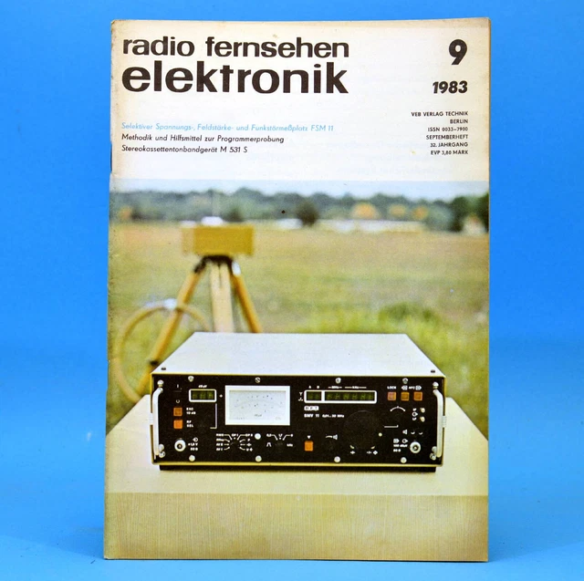DDR RADIO FERNSEHEN elektronik 9 1983 Stereokassettentonbandgerät M 531 ...