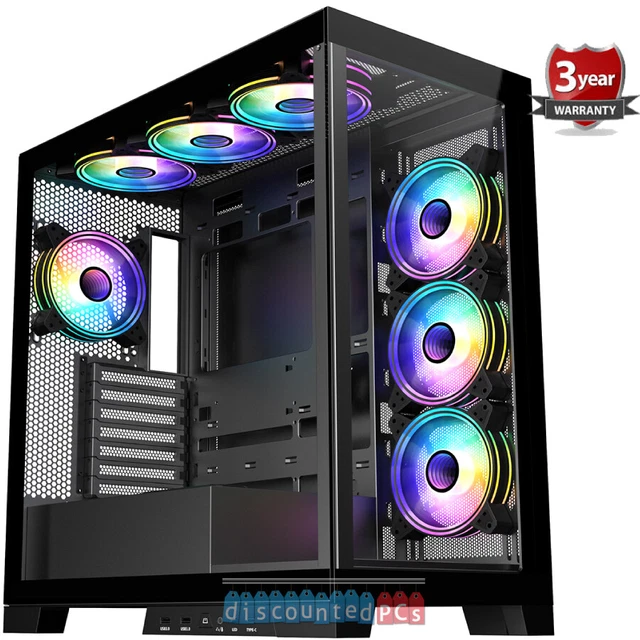INTEL CORE I7-13700K 16 Core VR Gaming Pc RTX 4060ti 16gb Computer c268 ...