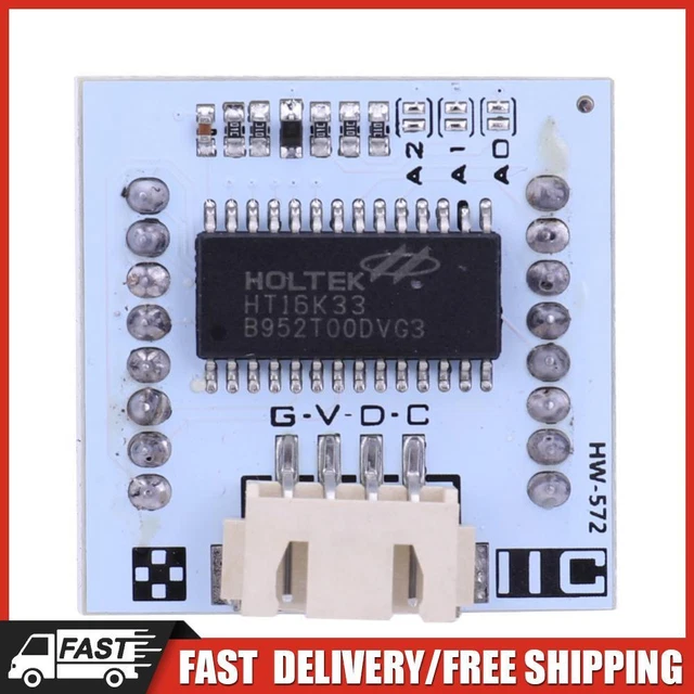 HT16K33 DOT MATRIX Display Board I2C LED Matrix Display Module Board ...