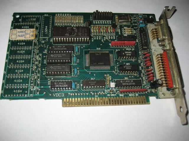 PC/XT ISA CGA & Hercules MDA Color Graphics Dual Display Adapter Card ...