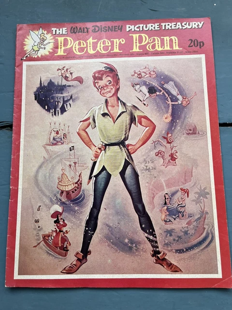 THE WALT DISNEY Peter Pan Picture Treasury Magazine - 1974 £6.00 ...