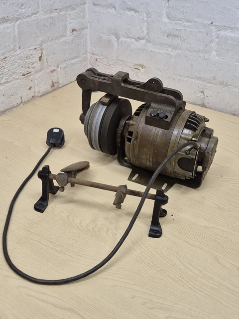 VINTAGE SINGER INDUSTRIAL Sewing Machine GEC MOTOR SPECMAC CLUTCH ...