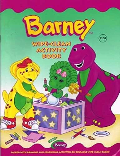 BARNEY: WIPE CLEAN ACTIVITY BOOK., Very Good Condition, No Author ...