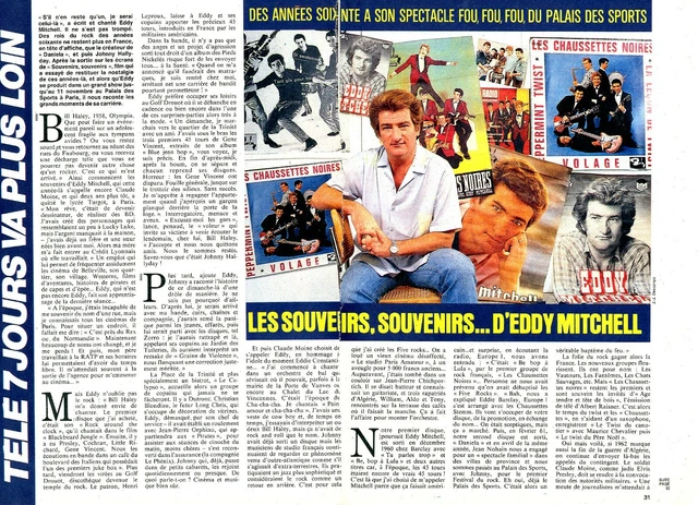 COUPURE DE PRESSE Clipping 1984 Eddy Mitchell (3 pages) EUR 5,00 - PicClick FR