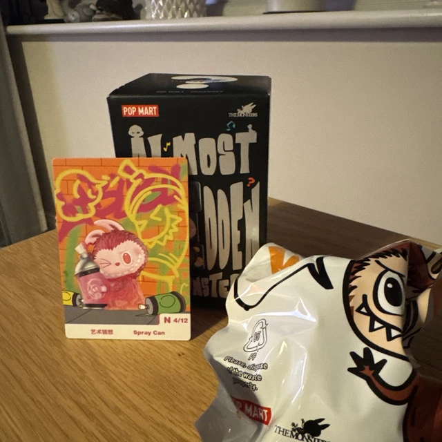 POP MART LABUBU Almost Hidden Blind Box Toy Figure Spray Can The ...