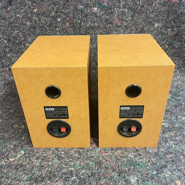 TEAC LS-MC78 BOOKSHELF 60W Speakers Wooden Wired Working With Grilles £ ...