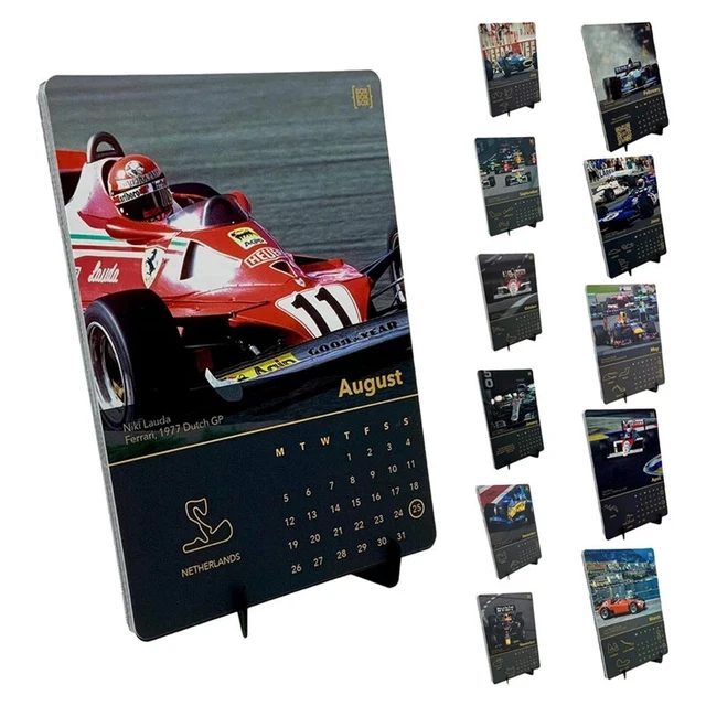 FORMULA ONE CALENDAR For F1 Fans 2024 Desk Calendar Monthly Table ...
